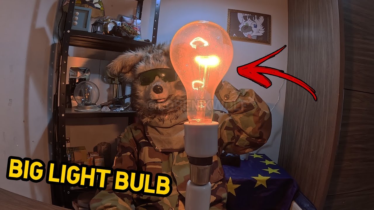 Biggest Incandescent Light Bulb Test (300w Light) - YouTube