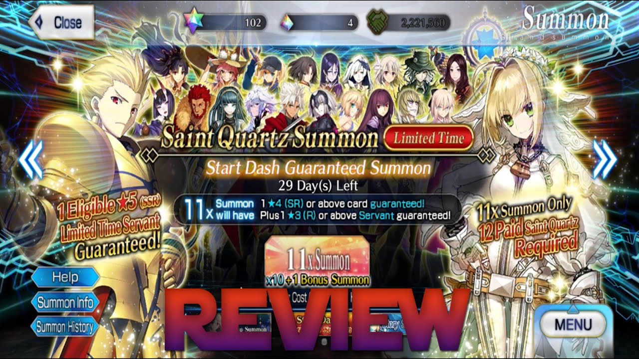 FGO NA Exclusive Start Dash Campaign GGSR Quick Review And Roll - YouTube
