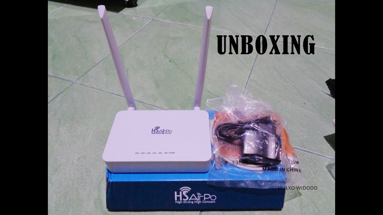 Unboxing Router HS Airpo WR300N - YouTube