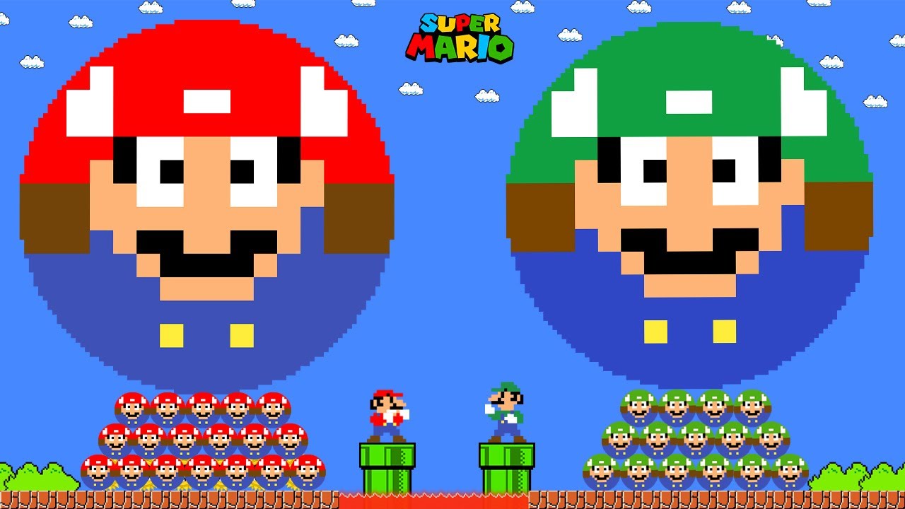 Super Mario Marble Race vs Luigi Marble Race Calamity! - YouTube