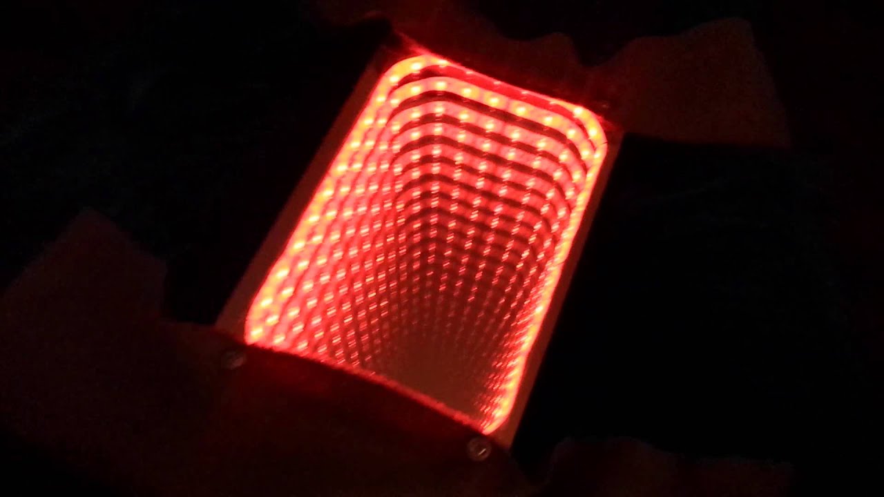 Infinity mirror mask test - YouTube