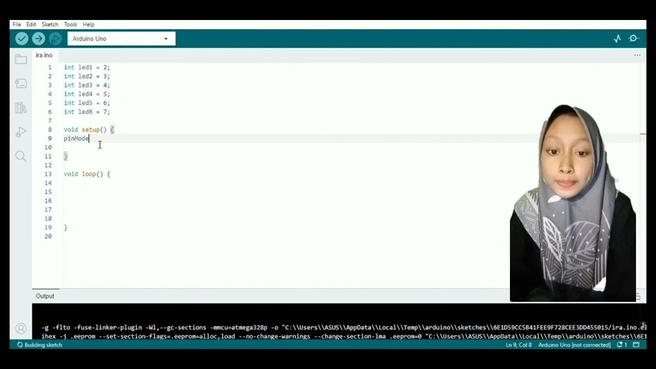 Tutorial simulasi LED ARDUINO UNO proteus - YouTube