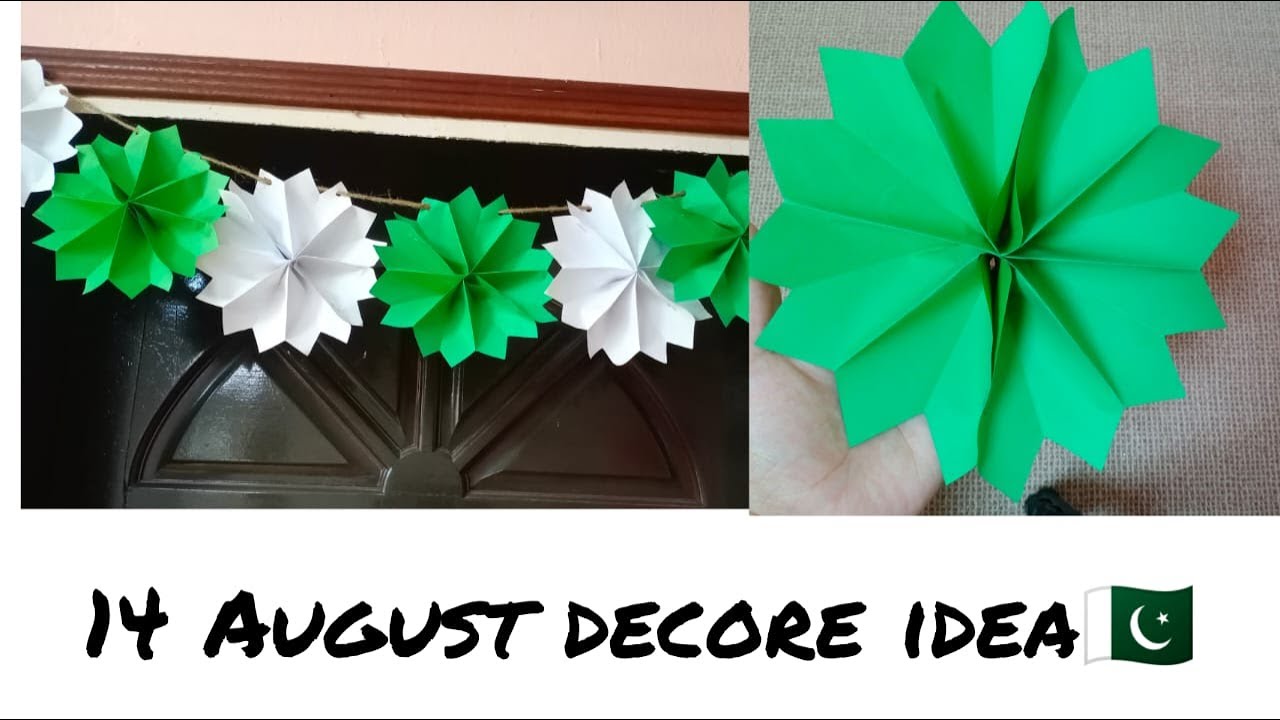 Last minute decor idea for 14 August | Independence day paper ...