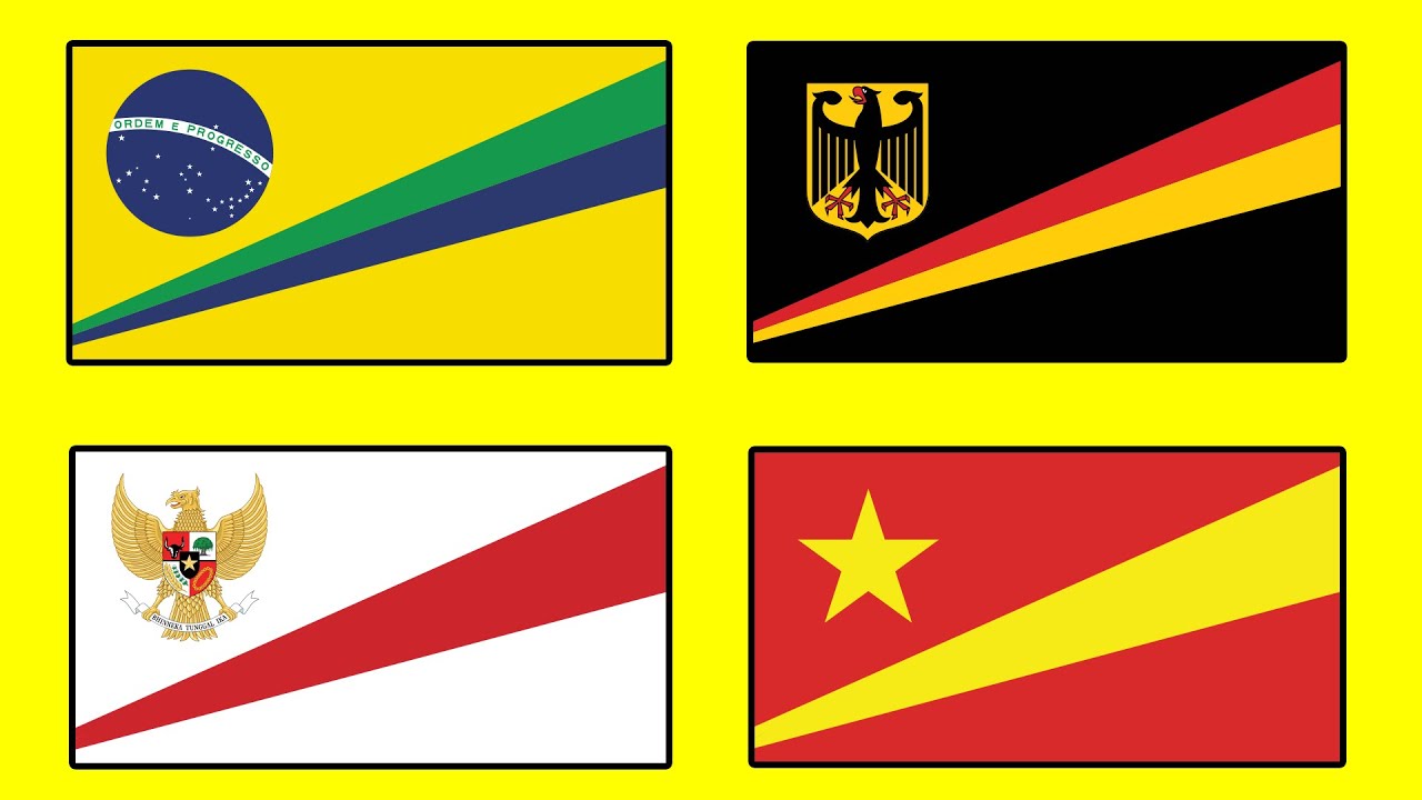 COUNTRY FLAGS in the Style of the Marshall Islands - Alternate Flags of ...