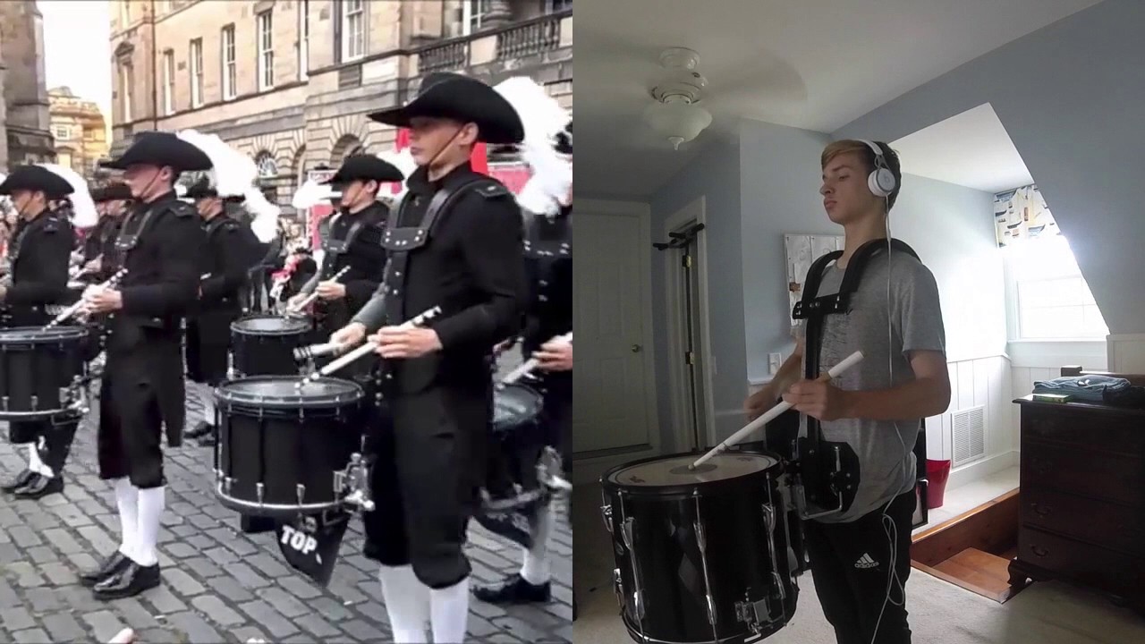 Top Secret Drum Corps - 16 year old Drummer plays along side - YouTube