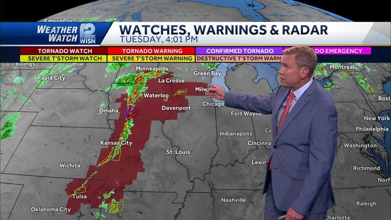 Tornado watch issued - YouTube