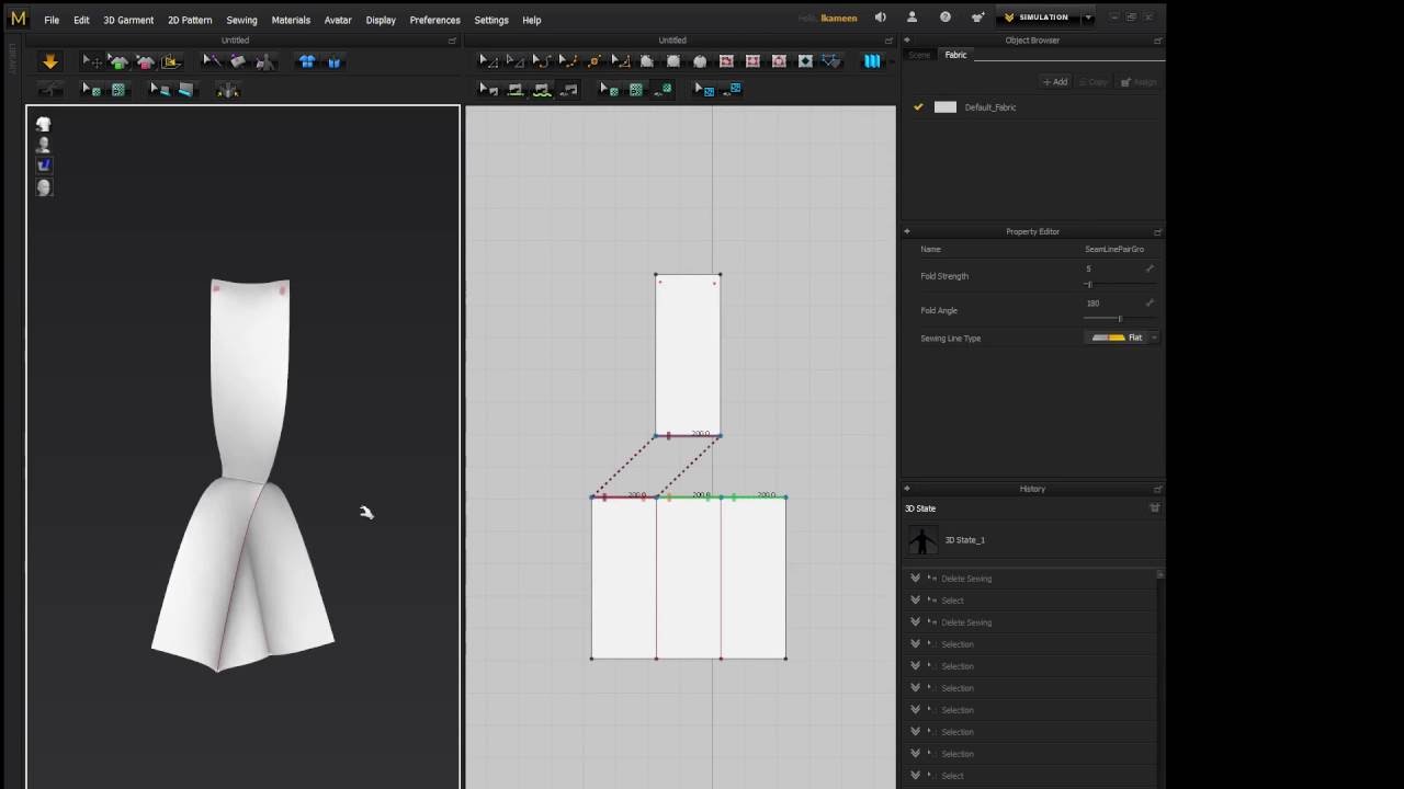 Marvelous Designer 5 Tutorial - Pleats, One Way and Box Pleats with ...