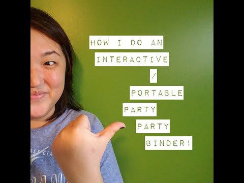 Interactive / Portable Party Binder - YouTube