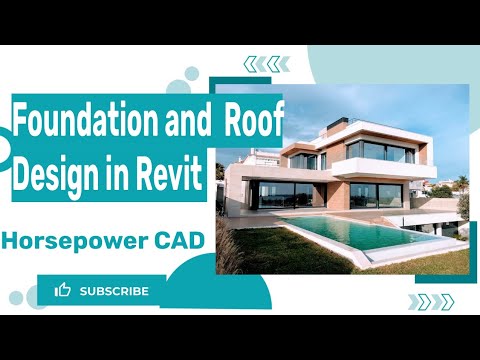 Revit tutorial: How to Design a foundation and Roof plan in | Revit ...