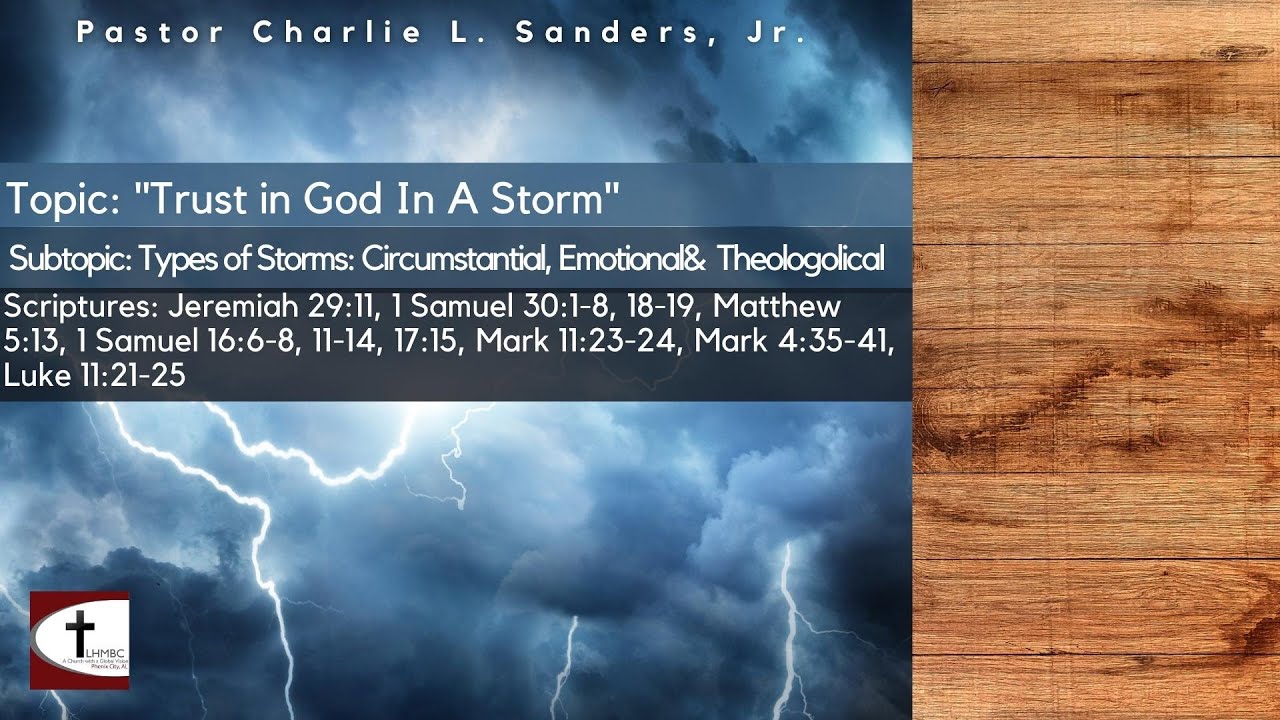 Pastor Charlie L. Sanders, Jr. |Live Wednesday Bible Study - YouTube