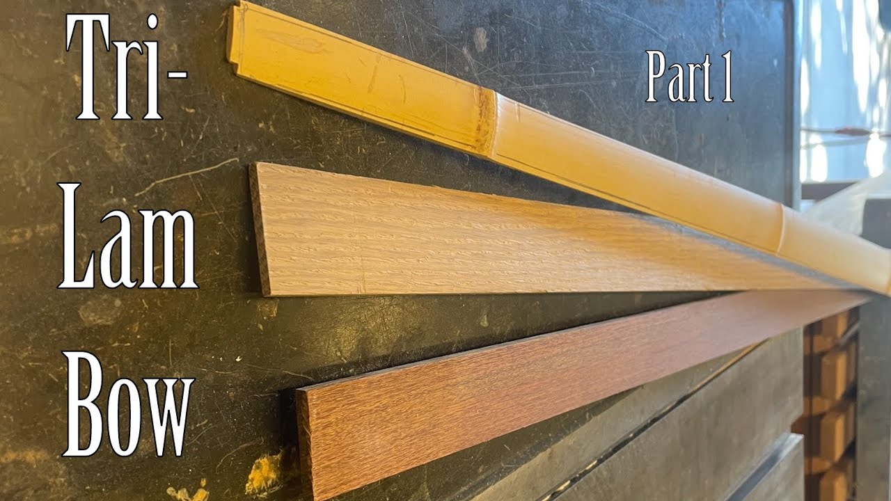 Tri-lam Bow 1 - Parts & Glue Up - YouTube