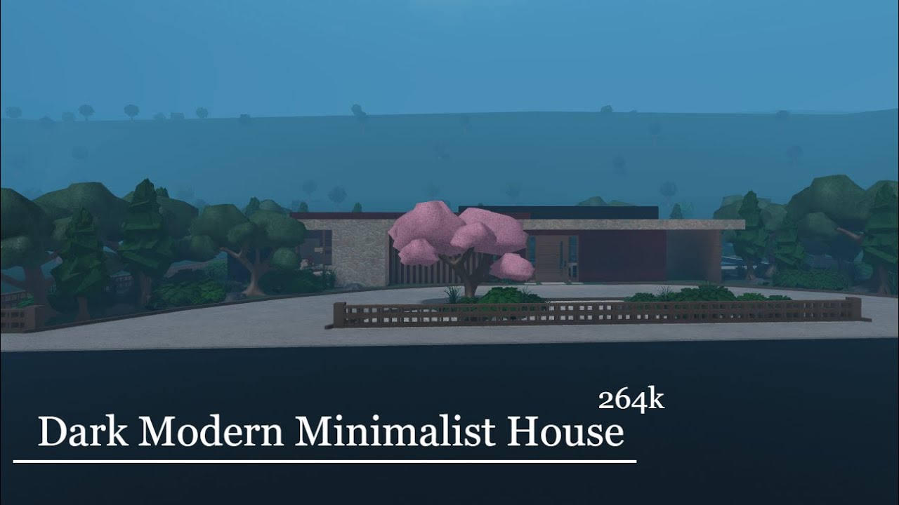 || Dark Modern Minimalist House || Roblox Bloxburg Speedbuild || Part 1 ...