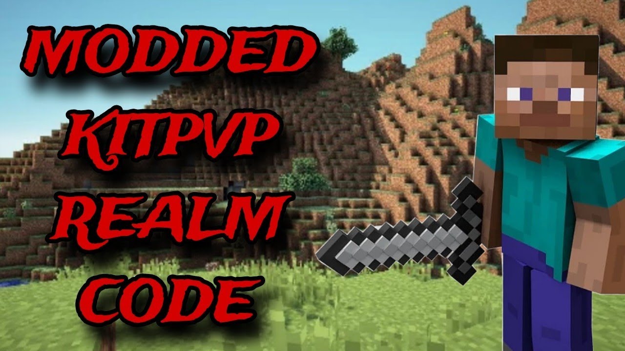 BEST MODDED KITPVP REALM CODE FOR MINECRAFT BEDROCK EDITION! - YouTube