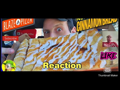 Reaction to Blaze Pizza® Cinnamon Bread Review 🔥🍕🌀🍞 Best Dessert Yet ...