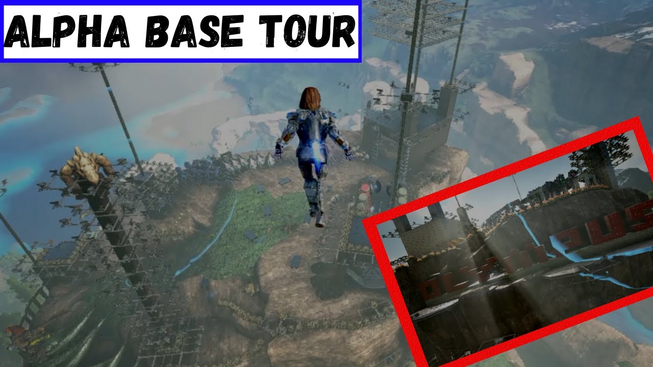 ALPHA Desert Plat BASE TOUR - Ark Survival Evolved - YouTube