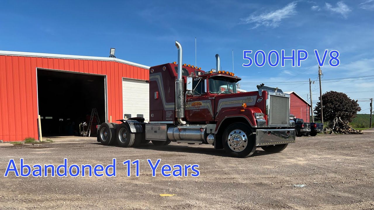 Tom’s 1986 Mack Superliner E9 V8 (Abandoned 11 Years) - YouTube