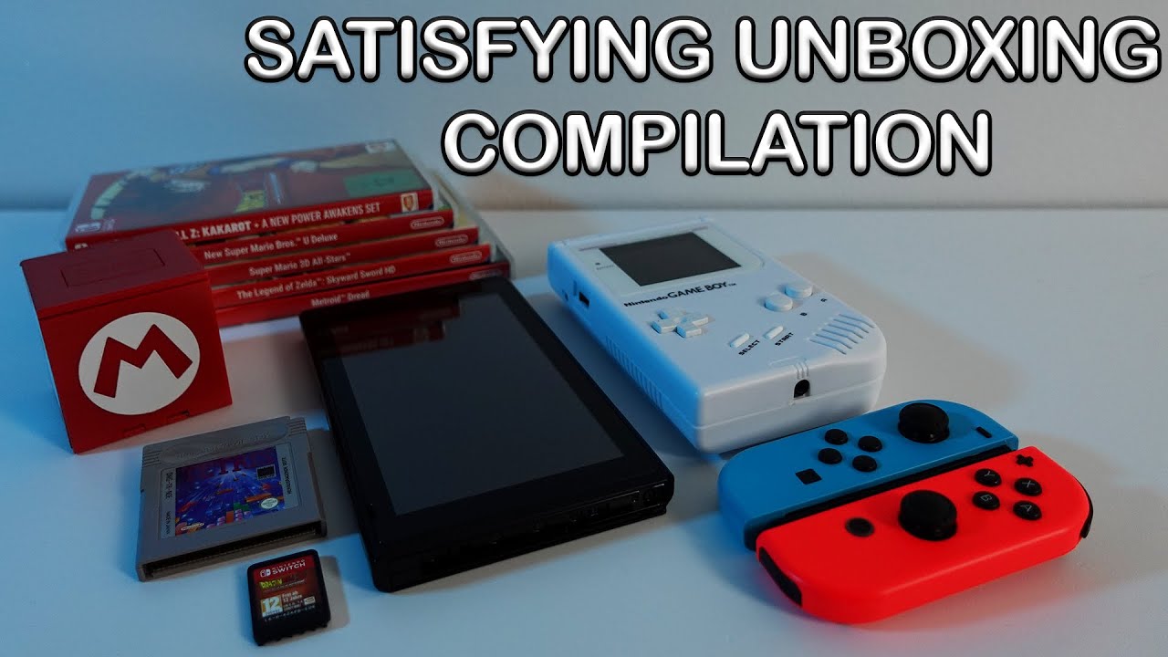 Unboxing Compilation - Nintendo Switch Games & Card Case | ASMR - YouTube
