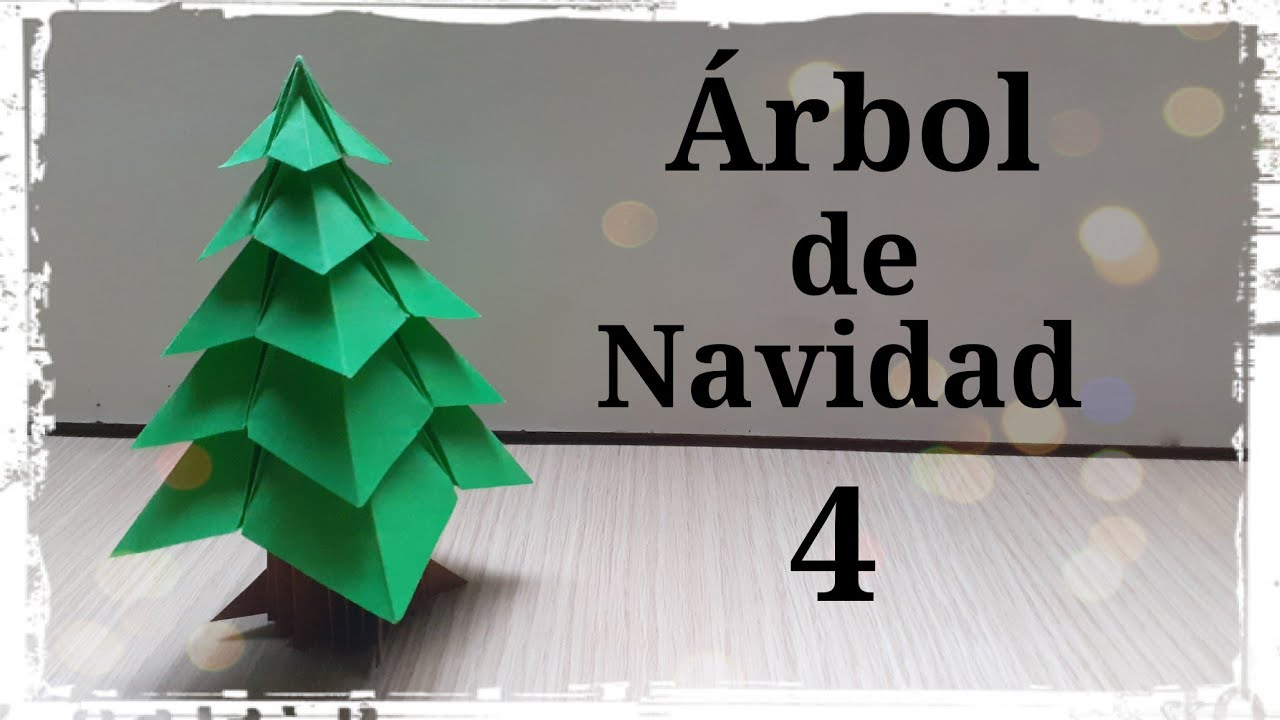 Árbol de Navidad 4 - Origami - YouTube