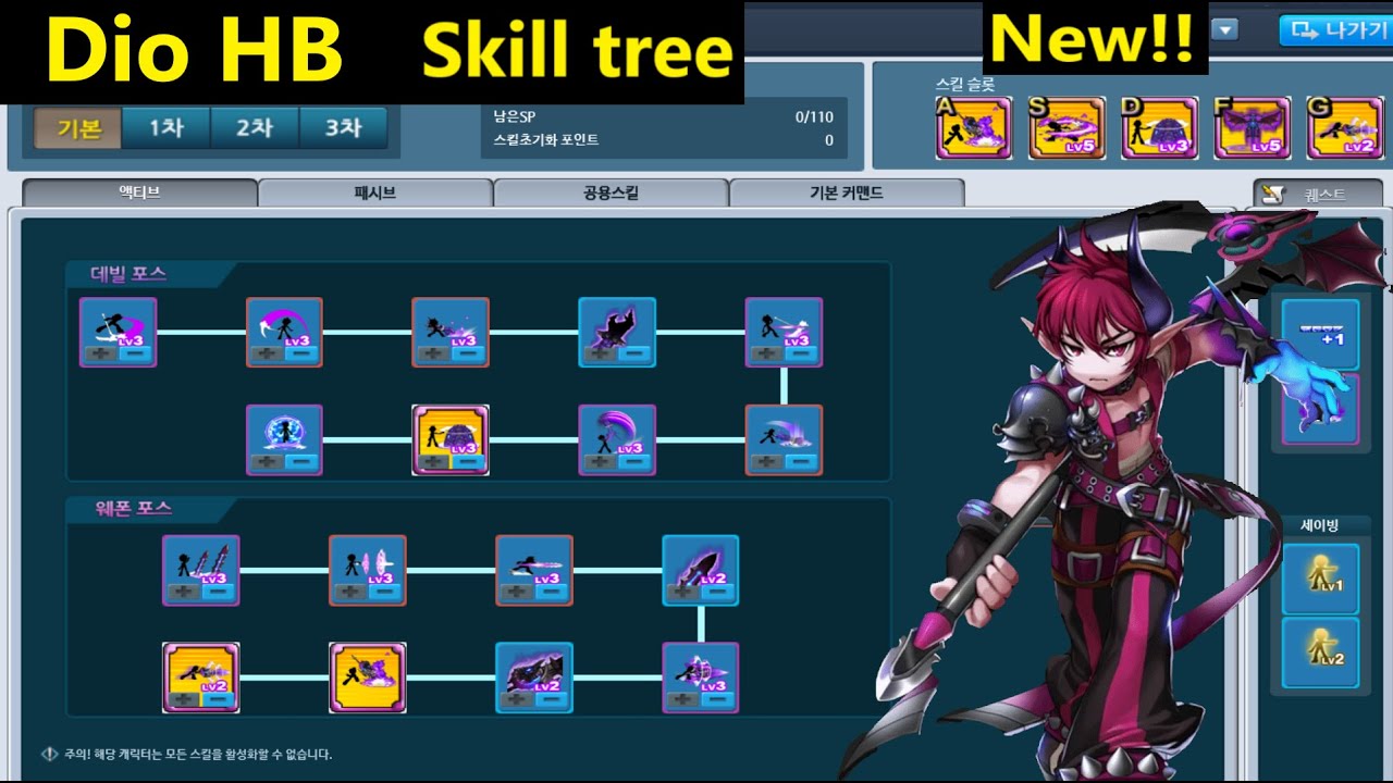 Dio - HB Skill Tree Grandchase Classic - YouTube