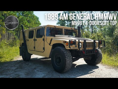 1989 Am General HMMWV M998 4-Door Soft Top - YouTube