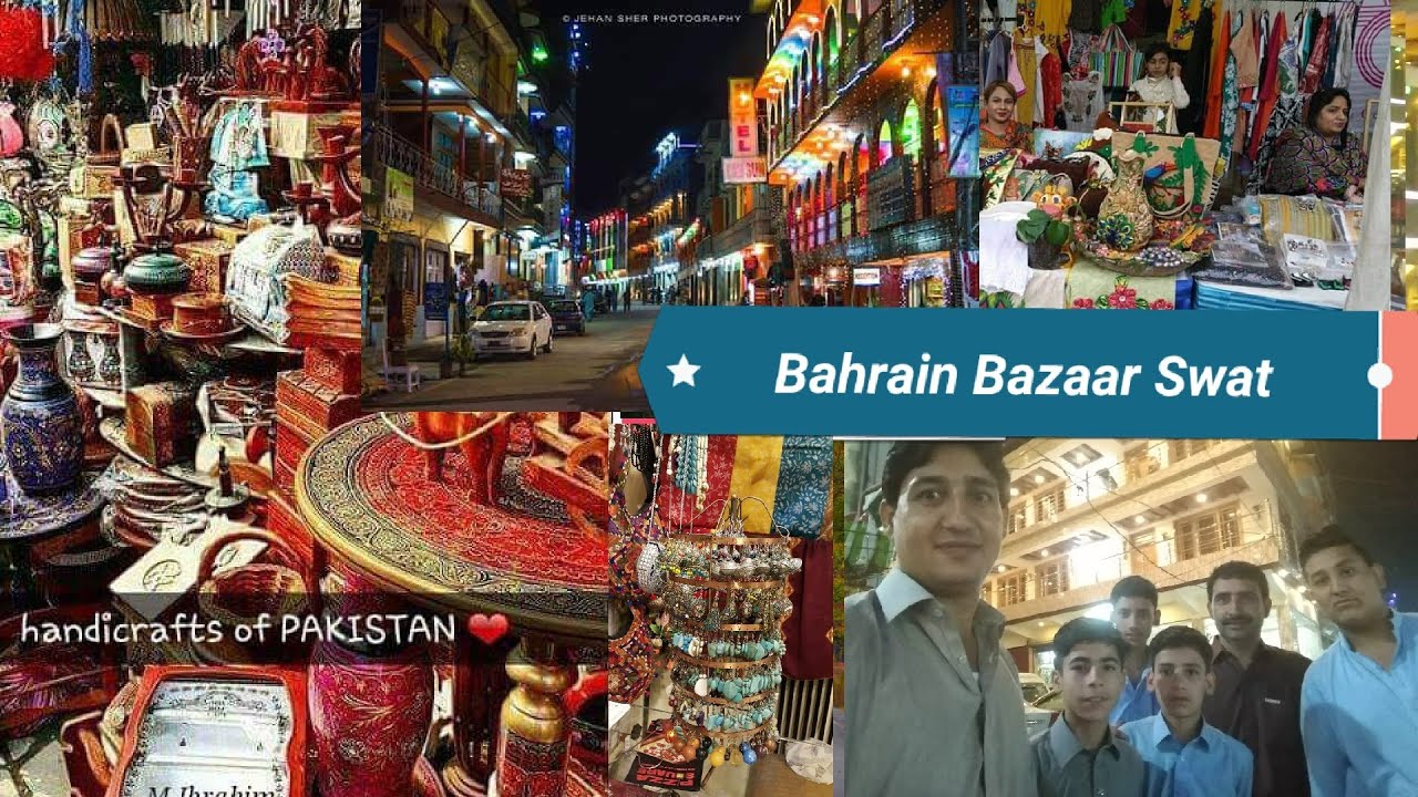Bahrain bazaar Swat and swat river || unseen in Bahrain bazaar Swat ...