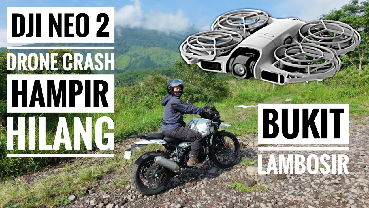 Test Follow Himalayan 450 pake Drone DJI Neo 2 di Bukit Lambosir - YouTube