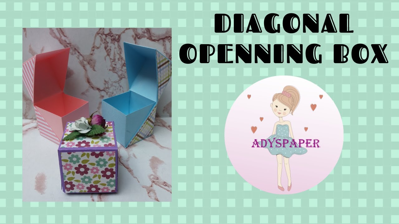 DIAGONAL OPENING BOX/ DIY TUTORIAL BY ADYSPAPER - YouTube