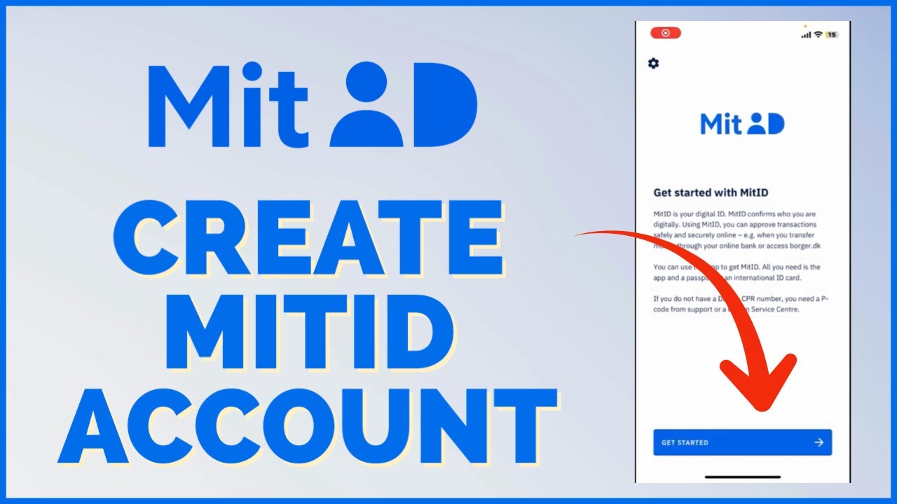 How to Sign Up MitID Account from MitID Application 2024? Open MitID ...