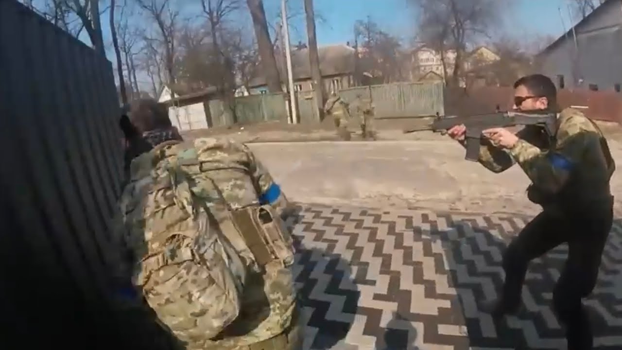 Ukraine GoPro - Internationals Fight for Irpin ft. Canadian Sniper Wali ...