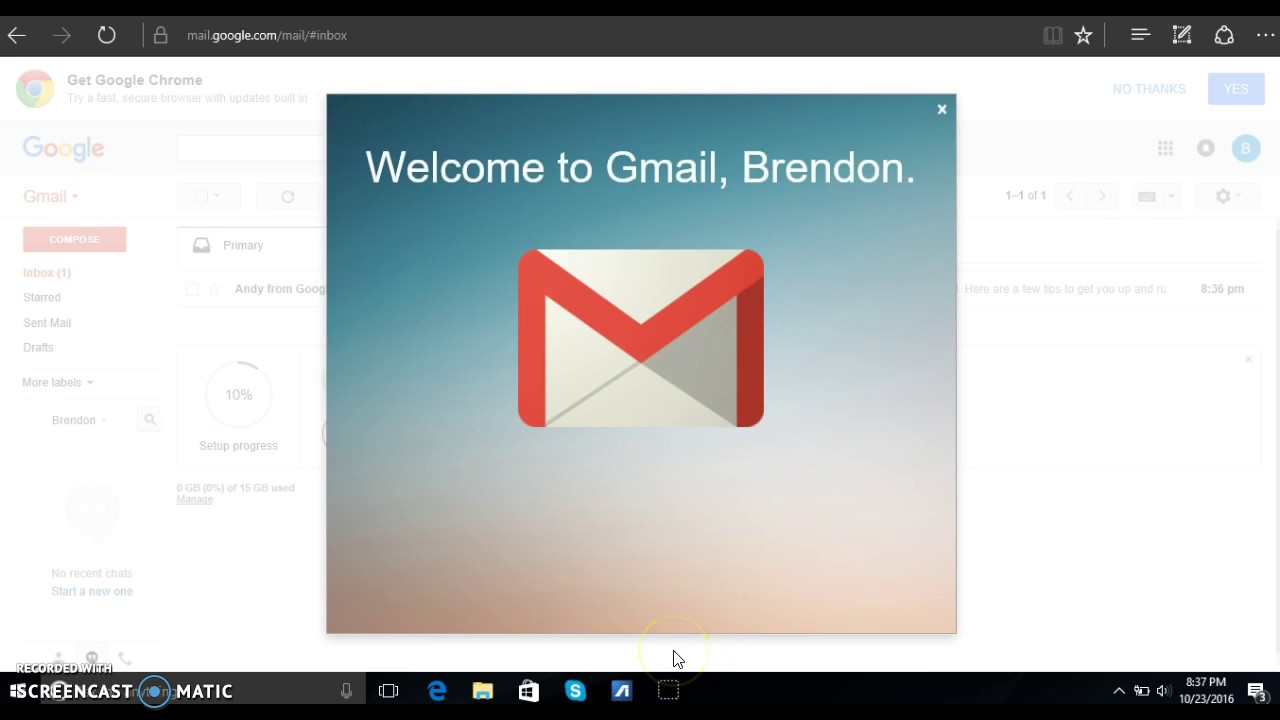 How to setup a Free Email Account using Gmail Tutorial - YouTube