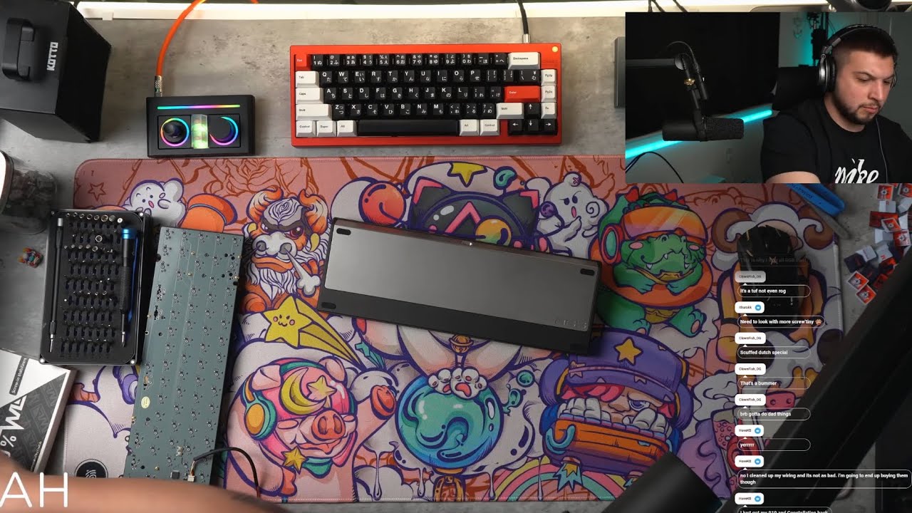 KMG B65 Keyboard Twitch Build VOD - YouTube