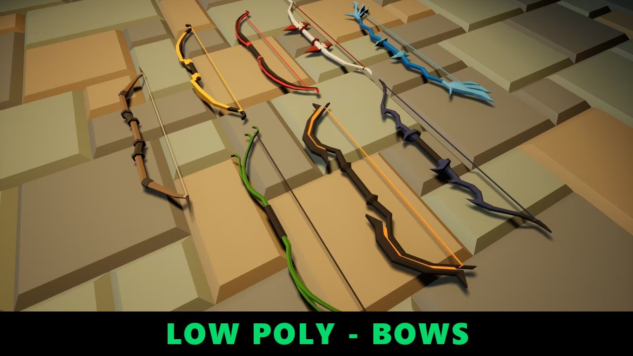 Low Poly - Bows - Unreal Engine Package - YouTube