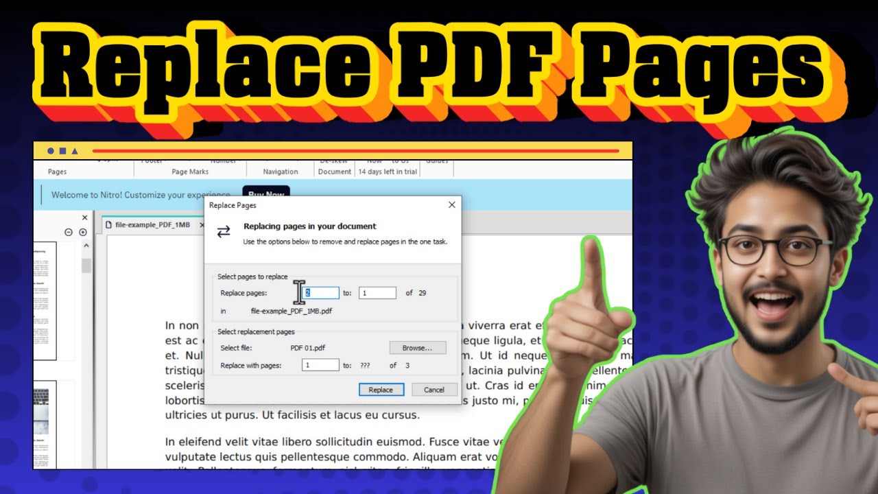 How To Replace Specific Pages in a PDF File Accurately - Simple Steps ...