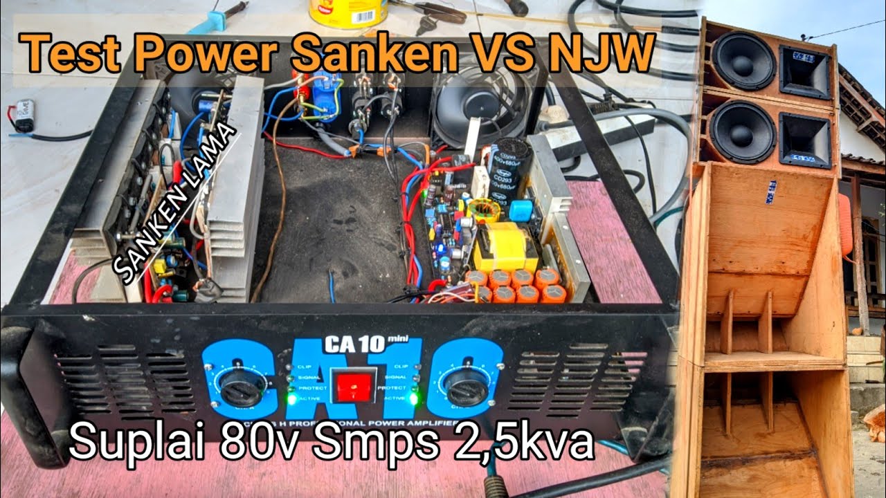Transistor Sanken VS NJW di suply 80v Smps 2,5kva!! Apakah Mampu? Tes ...