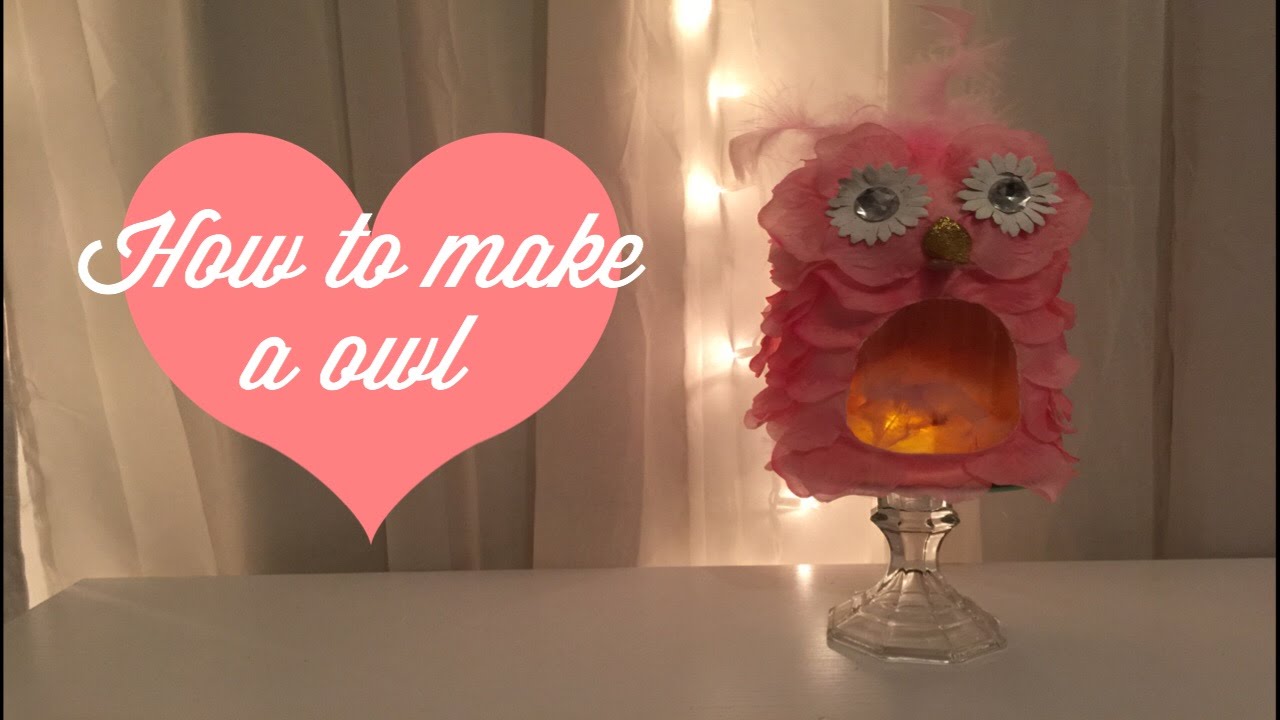 How to make a owl /DIY/dollar tree items - YouTube