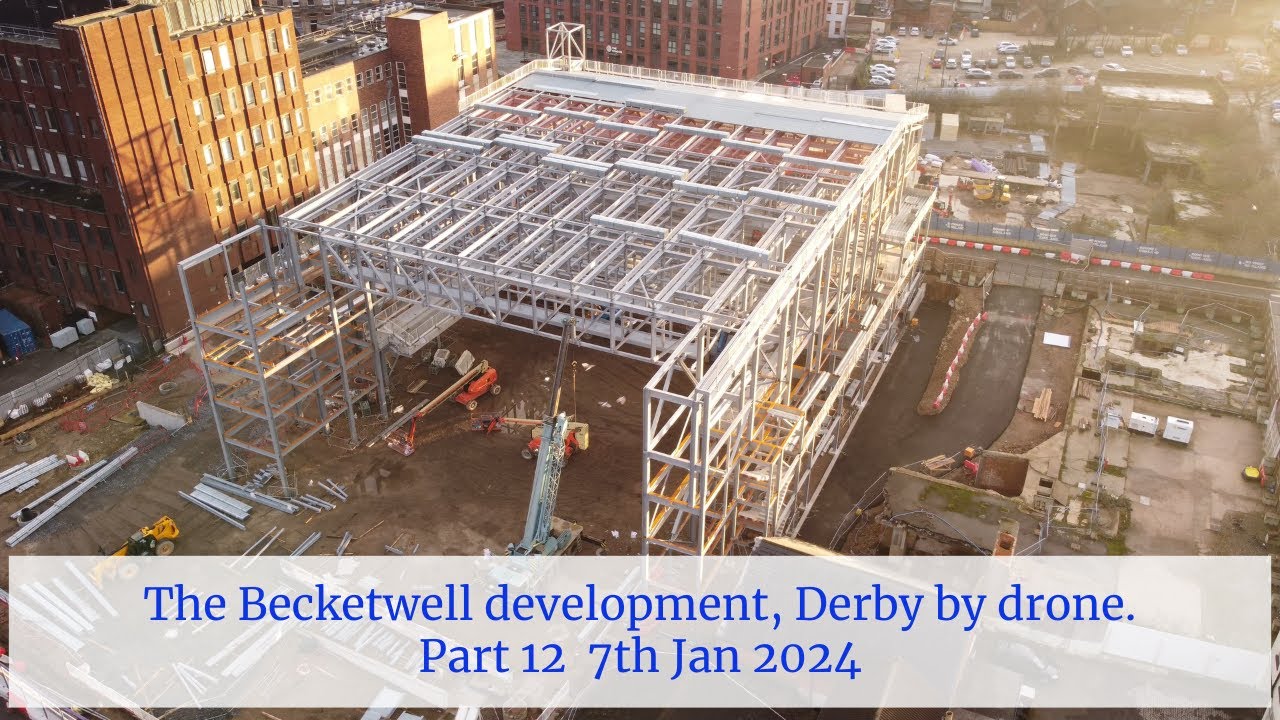 Becketwell development inc Becketwell Arena, Derby City by drone, Part ...