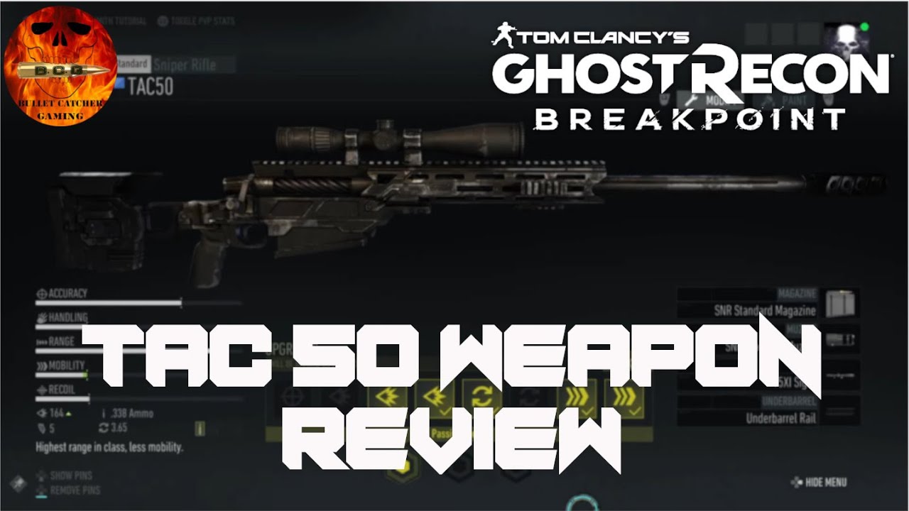 Ghost Recon Breakpoint - TAC 50 Weapon Test And Review - YouTube