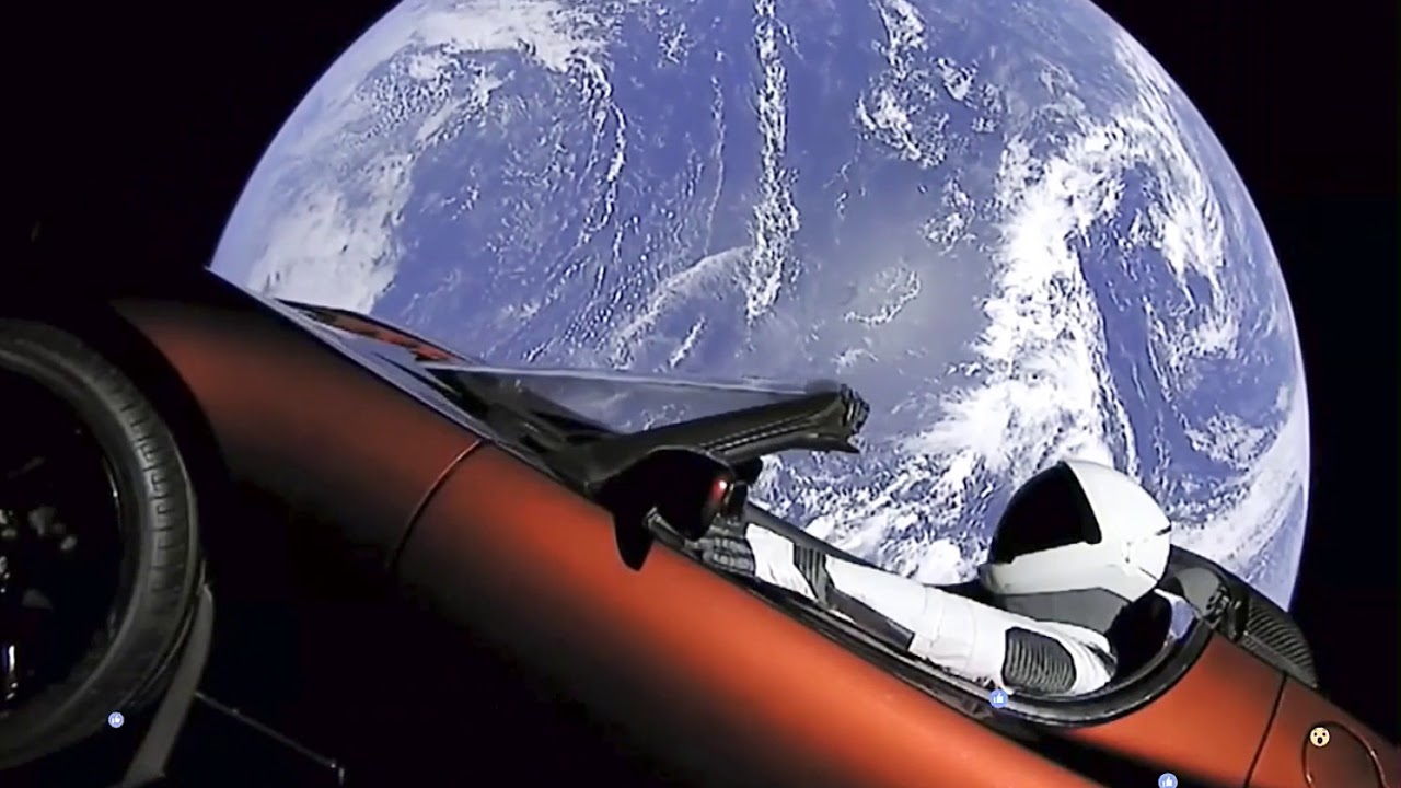 Tesla - Space X - First roadster in Space - YouTube