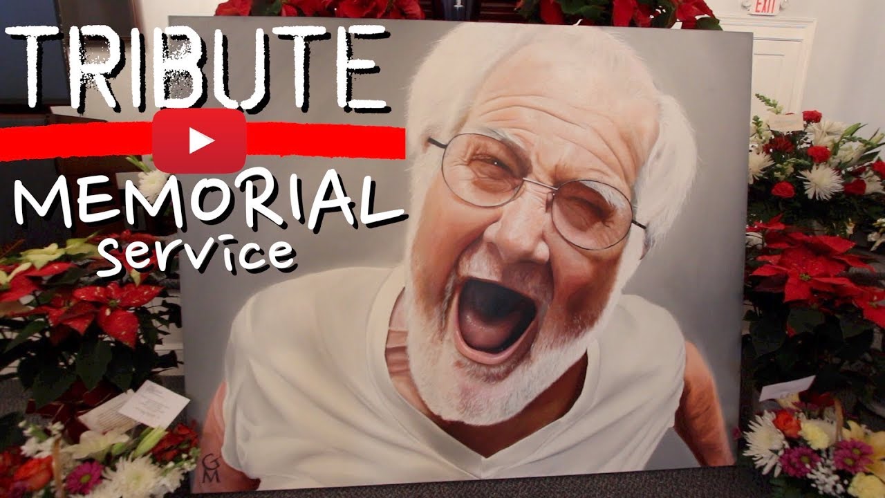 My Tribute to Angry Grandpa | at Memorial Service & 1st Time Meeting ...