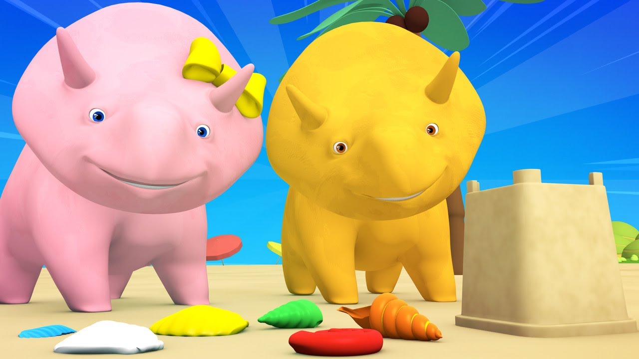 Dino il Dinosauro - Contando le Conchiglie - Impara con Dino | Video ...