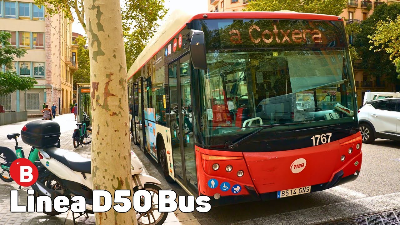 D50 Bus - Autobús de Barcelona - Viaje completo - YouTube