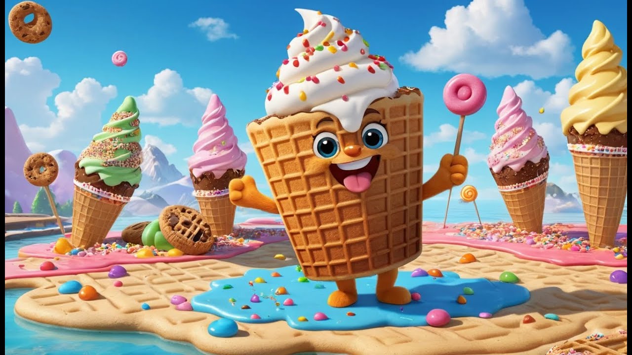 The Ice Cream Bridge Melts Away Rhyme Song | Popular Nursery Rhyme ...