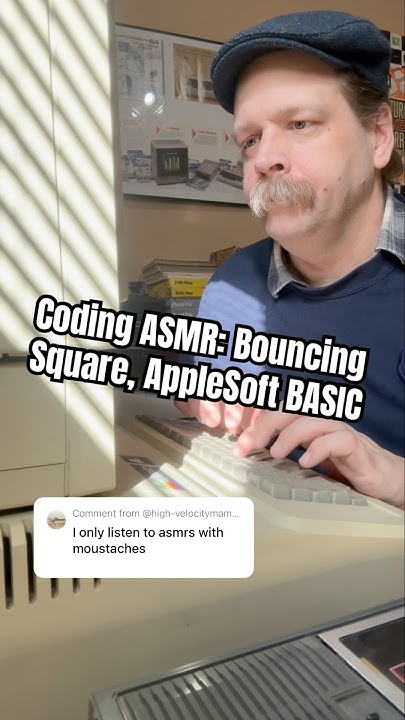 Coding ASMR: AppleSoft BASIC bouncing square program on an apple IIe ...