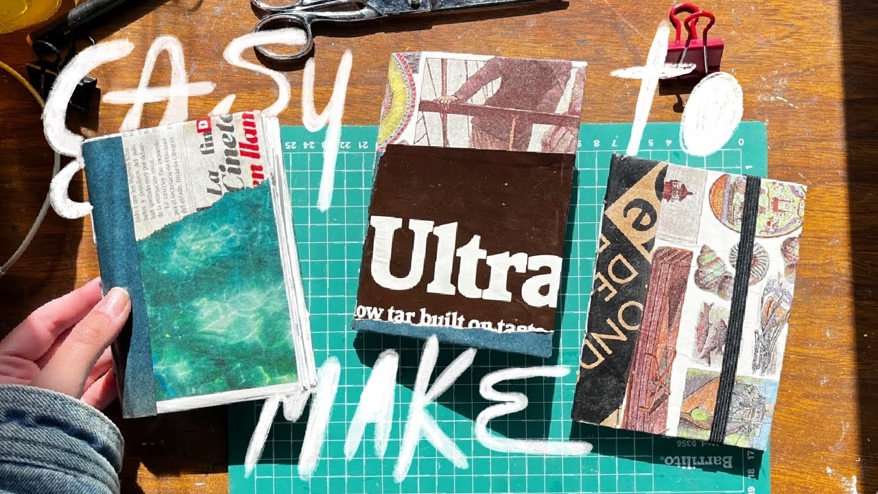 HOW TO MAKE A HANDMADE SKETCHBOOK ★ - YouTube