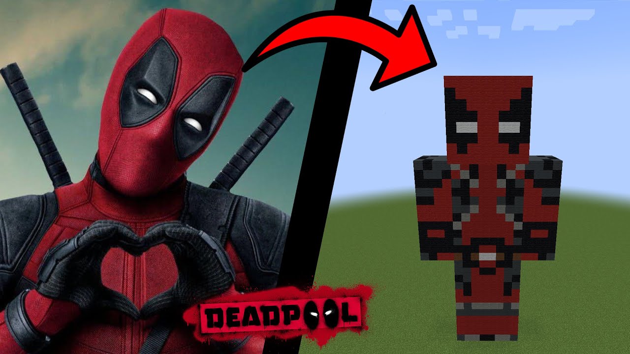 Deadpool : How To Make a Deadpool Statue in Minecraft - YouTube
