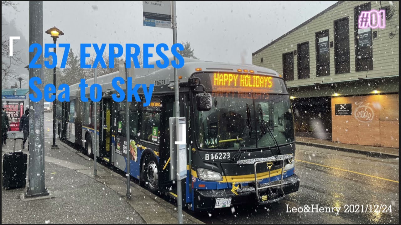sea to sky translink 257 bus ride time-lapse - YouTube