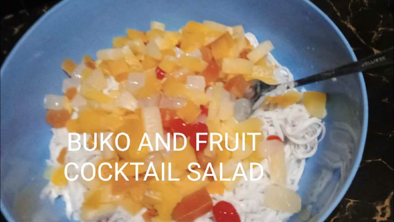 BUKO AND FRUIT COCKTAIL SALAD - YouTube