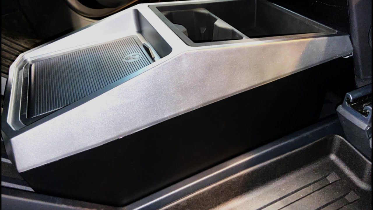 CyberTruck Center Console from TesStudio - YouTube