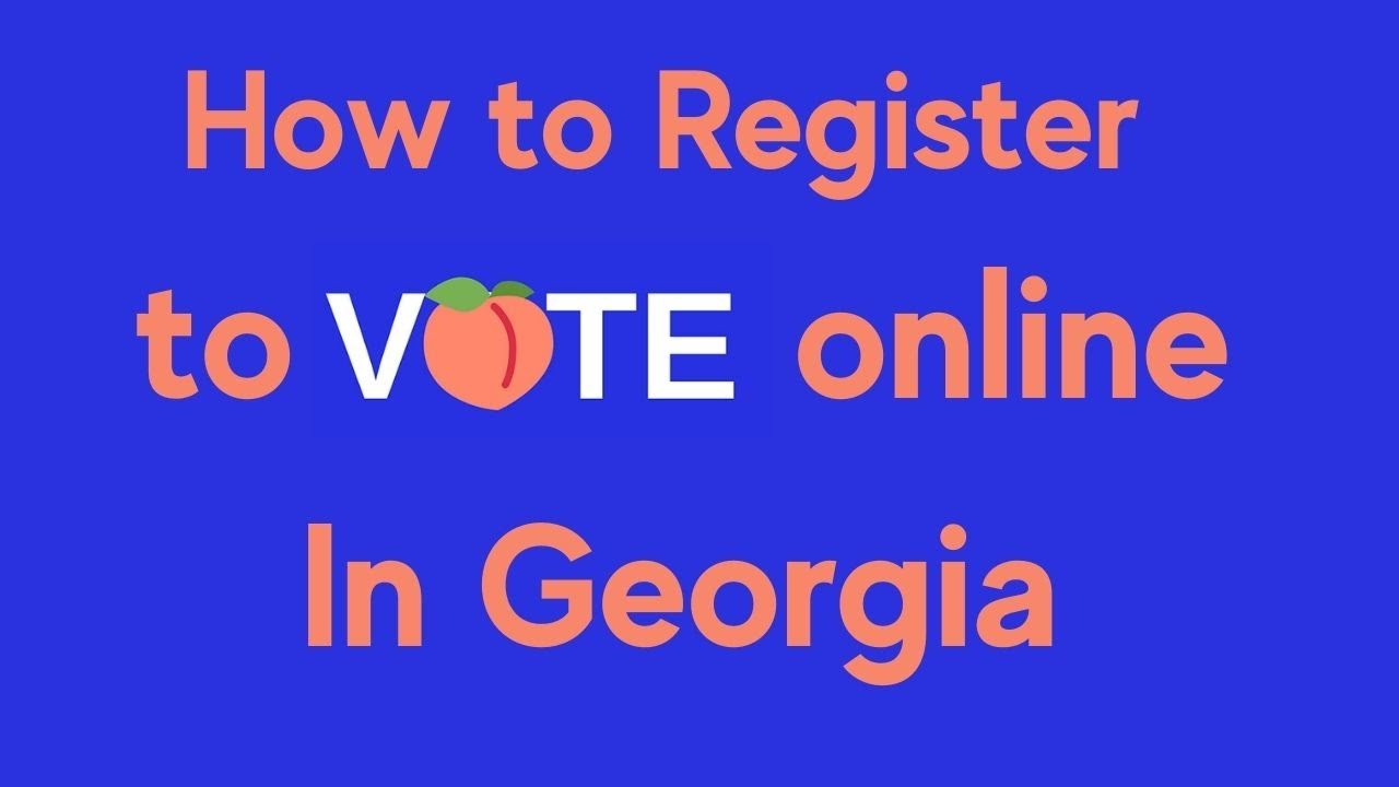 How to use the SOS GA website to Register to VOTE online - YouTube