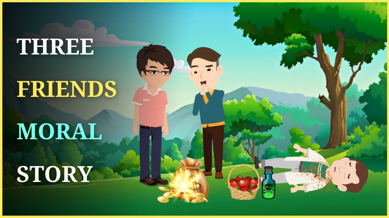 Three friends Short Story | Moral Story "Greed for Gold" | Law of Karma ...